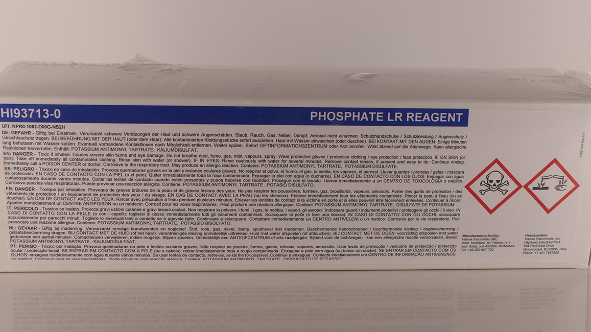 Phosphate reagents (HI713), 25 tests HANNA